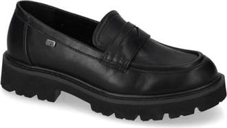 Valleverde Mocassins Femme 44520 Cuir Noir Chaussures Casual, Noir, 40 EU