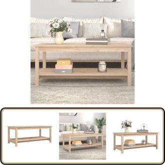 vidaXL Table basse 110x55x45 cm Bois massif de pin - Table Basse - Meuble Salon - Table Dappoint - Table Design - Table Bois