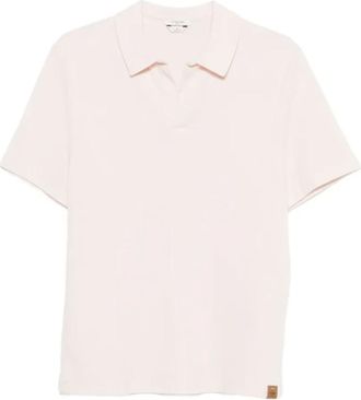 Jacob Cohen Homme, Tops, Rose, Taille: L Polo en coton brut et soie