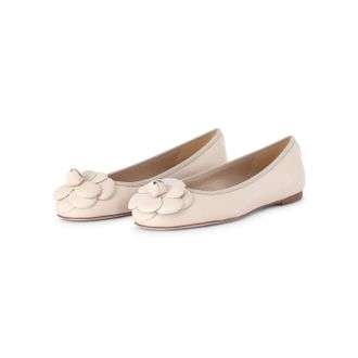 Fabio Rusconi Low-Top Sneaker - Ballerinas Camelia aus Leder - Gr. 36 (EU) - in Creme - für Damen
