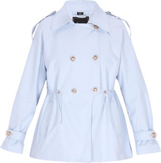 Faina Mantel Frauen hellblau