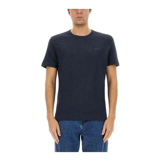 HUGO BOSS T-shirt logo - Homme - Tops - Bleu - Taille: 2XL