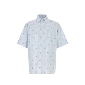 Valentino Embroidered Striped Shirt