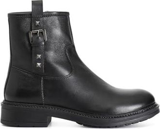 Cafènoir Bottine En Cuir Pour Femme Avec Boucle, Pour Femme, Couleur Noir, Taille 36