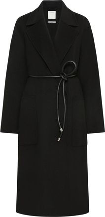 Sportmax Knielanger Mantel - Schwarz