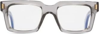 Cutler and Gross unisex, Accessoires, Gris, Taille: 50 MM Square Optical