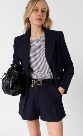 Gerard Darel T-shirt ray&eacute; en lin et coton - MELVA - Marine