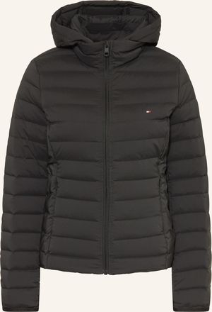 Tommy Hilfiger Lightweight-Daunenjacke Mit Abnehmbarer Kapuze schwarz