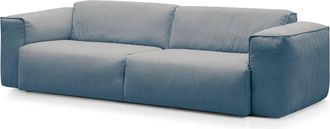 Studio Copenhagen home24 3-Sitzer Sofa Blau/Blau Webstoff Saia 251 x 71 x 102cm Modern