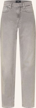 7 For All Mankind Straight Jeans Tess grau