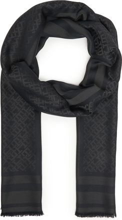 Tommy Hilfiger Schal Tommy Hilfiger Th Monogram Scarf AW0AW18273 Schwarz