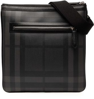 Burberry Hobo Bags - Smoke Check Coated Canvas Beckley Crossbody - Gr. unisize - in Braun - f&uuml;r Damen