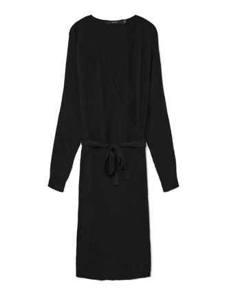 Vero Moda VMHOLLYREM LS V-Neck Dress GA NOOS