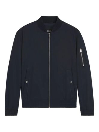 BOSS veste bomber à fermeture zippée - Bleu