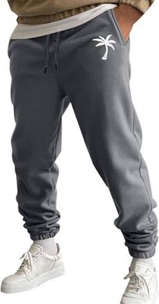 Generic Pantalon de jogging l&eacute;ger pour homme - Pantalon de surv&ecirc;tement baggy - Pantalon de jogging d&eacute;contract&eacute; - Pantalon de travail en plein air - Pantalon d