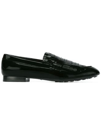 Tod's Loafer mit Fransen - Schwarz