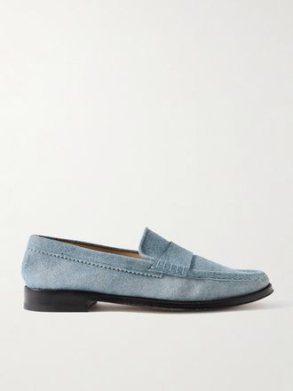 Gabriela Hearst Mocassins En Daim Imprim&eacute; Seren - Bleu