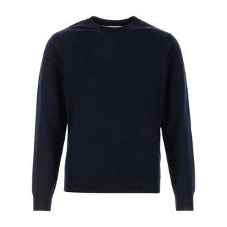 Valentino Garavani Wollpullover mit VLogo-Stickerei - - Knitwear - Herren - Blau - XL