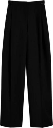 Sportmax Femme, Pantalons, Noir, Taille: 38 FR Pleated Pants