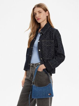 Tommy Jeans Handtasche Tjw Cool Denim Shoulder Bag AW0AW17877 Blau