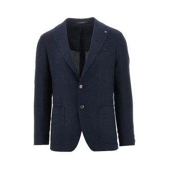 Tagliatore Cotton and wool canvas single-breasted jacket Man 48