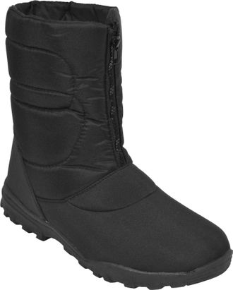 Normani Canadian Snowboots Schnee Schuhe mit Frontrei&szlig;verschluss Farbe Schwarz Gr&ouml;&szlig;e 38 EU