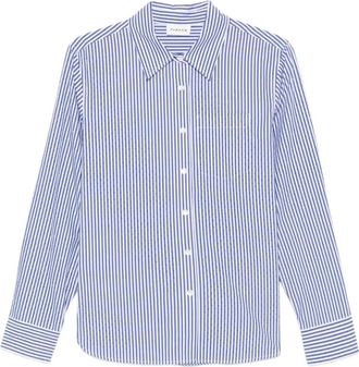 P.A.R.O.S.H. P.a.r.o.s.h., Femme, Blouses et Chemises, Bleu, Taille: 38 FR Camicia
