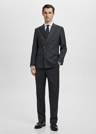 Mango Pantalon costume Tur&iacute;n 100 % laine gris - Homme - 40 - MANGO MAN