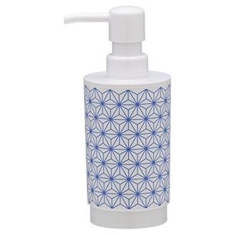 Sealskin Seifenspender Triangles, ABS, Farbe: Blau, 7 x 8,4 x 17,6 cm