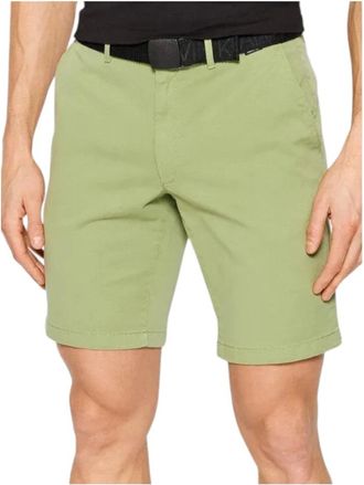 Calvin Klein Homme, Shorts, Vert, Taille: W28 Shorts Ceinture Teints en Pi&egrave;ce