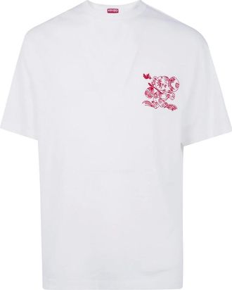 Kenzo Homme, Tops, Blanc, Taille: XL T-Chemises