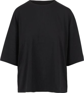 Loulou Studio Femme, Tops, Noir, Taille: 40 FR T-shirt Oversize en Coton Supima