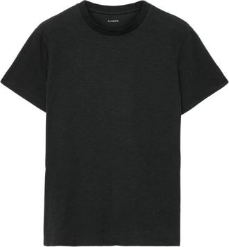 AllSaints Cody t-shirt &agrave; manches courtes col rond noir d&eacute;lav&eacute;