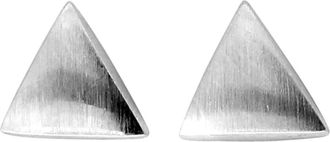 Firetti Ohrstecker Dreieck, im mattem Design, massiv