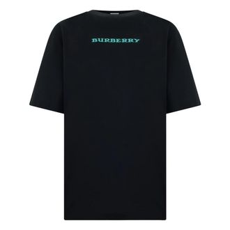 Burberry Baumwoll-T-Shirt - - Tops - Herren - Schwarzk - S