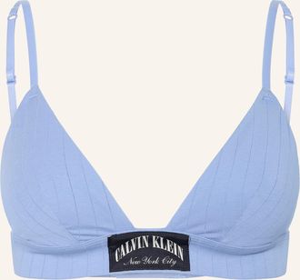 Calvin Klein Triangel-Bh Heritage Classic Cotton Stretch blau