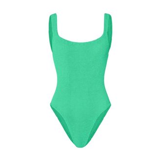 Hunza G Femme, Maillots de bain, Vert, Taille: ONE Size Square Neck Swim