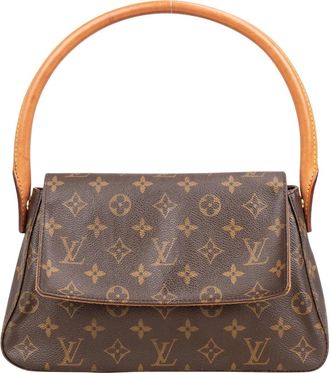 Louis Vuitton Crossbody Bags - Louis Vuitton Canvas Monogram Looping PM Shoulder - Gr. unisize - in Braun - f&uuml;r Damen