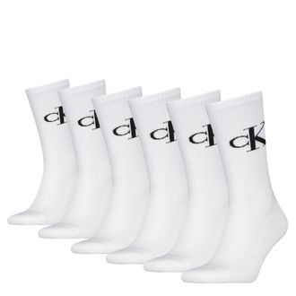 Calvin Klein Socken CALVIN KLEIN, Damen, Gr. 39-42, wei&szlig;, Obermaterial: 72% Baumwolle, 25% Polyester, 2% Elasthan, 1% Polyamid, Socken Socken