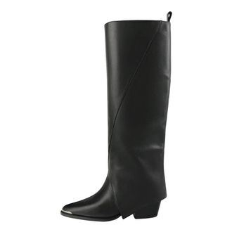 L37 Femme, Chaussures, Noir, Taille: 40 EU Bottes Hautes