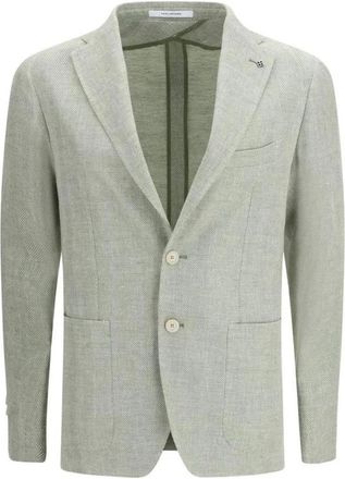 Tagliatore Homme, Vestes, Vert, Taille: M Blazer en lin
