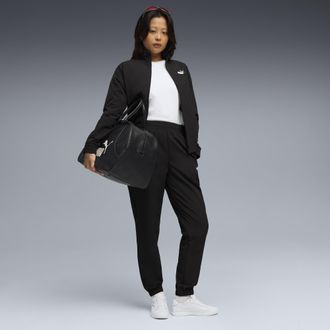 Puma Trainingsanzug aus Webware Damen, Kleidung, Schwarz, XS