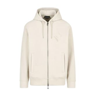 Emporio Armani Homme, Sweatshirts et sweats &agrave; capuche, Beige, Taille: XS SweaT-shirt zipp&eacute;