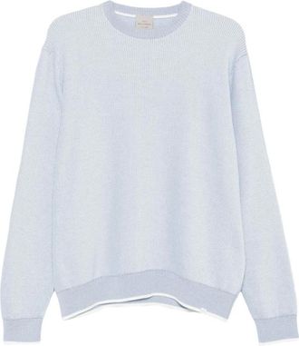 Paul & Shark Homme, Pulls, Bleu, Taille: L Pull ras du cou en maille