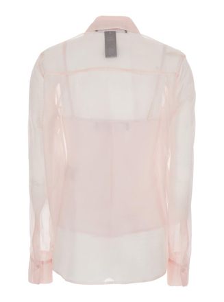 Federica Tosi Womens Silk Shirt Pink Blouses