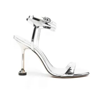 Stuart Weitzman Femme, Chaussures, Gris, Taille: 41 EU Nudistini Wrap Sandal 100