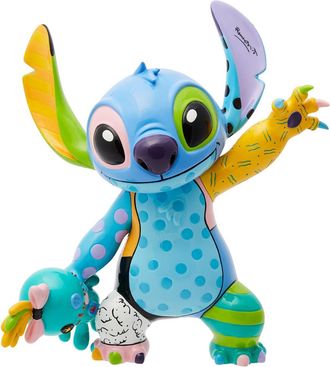 Enesco Disney Britto Lilo und Stitch Posing Holding Scrump The Doll Figur, 21,5 cm, Mehrfarbig