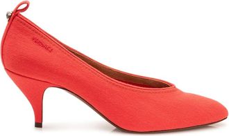 Versace Femme, Chaussures, Rouge, Taille: 38 1/2 EU Tina Denim Pump 65 mm