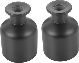 DOITOOL 2 Stück Aromaflaschen aus Dickem Glas Schwarz Lichtgeschützt Wiederverwendbar als Duftspender für Zuhause Büro Aromatherapie und Dekorative Raumdüfte