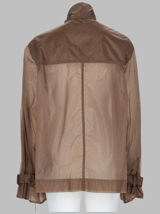Saint Laurent Lavalli&egrave;re Collar Nylon Blouse - Beige